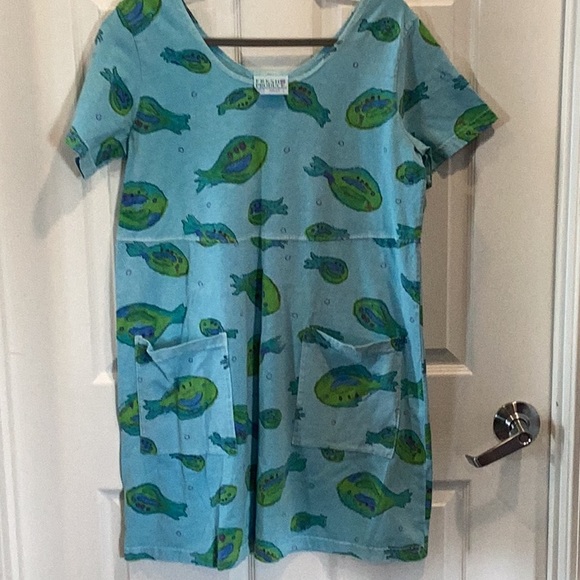 fresh produce | Dresses | Fresh Produce Blue Fish Print Dress | Poshmark